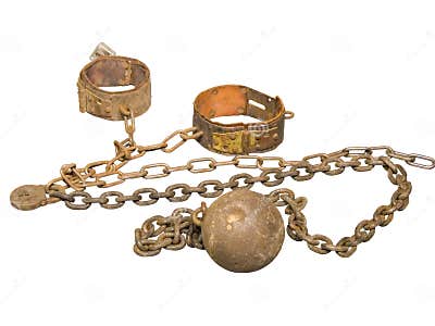 Ball and Chain stock photo. Image of restrains, isolated - 529346