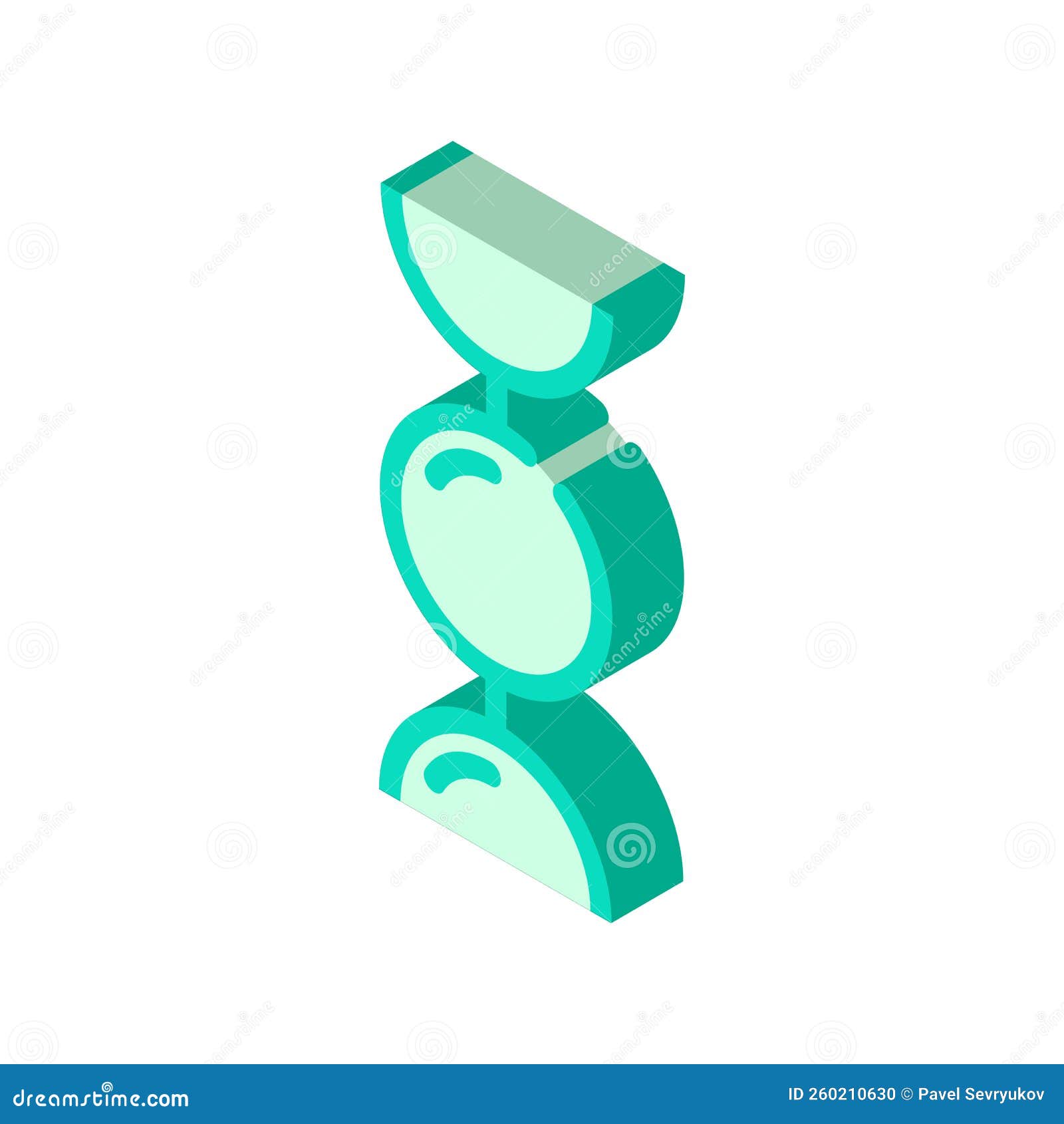 Ball Chain Isometric Icon Vector Illustration Stock Illustration ...