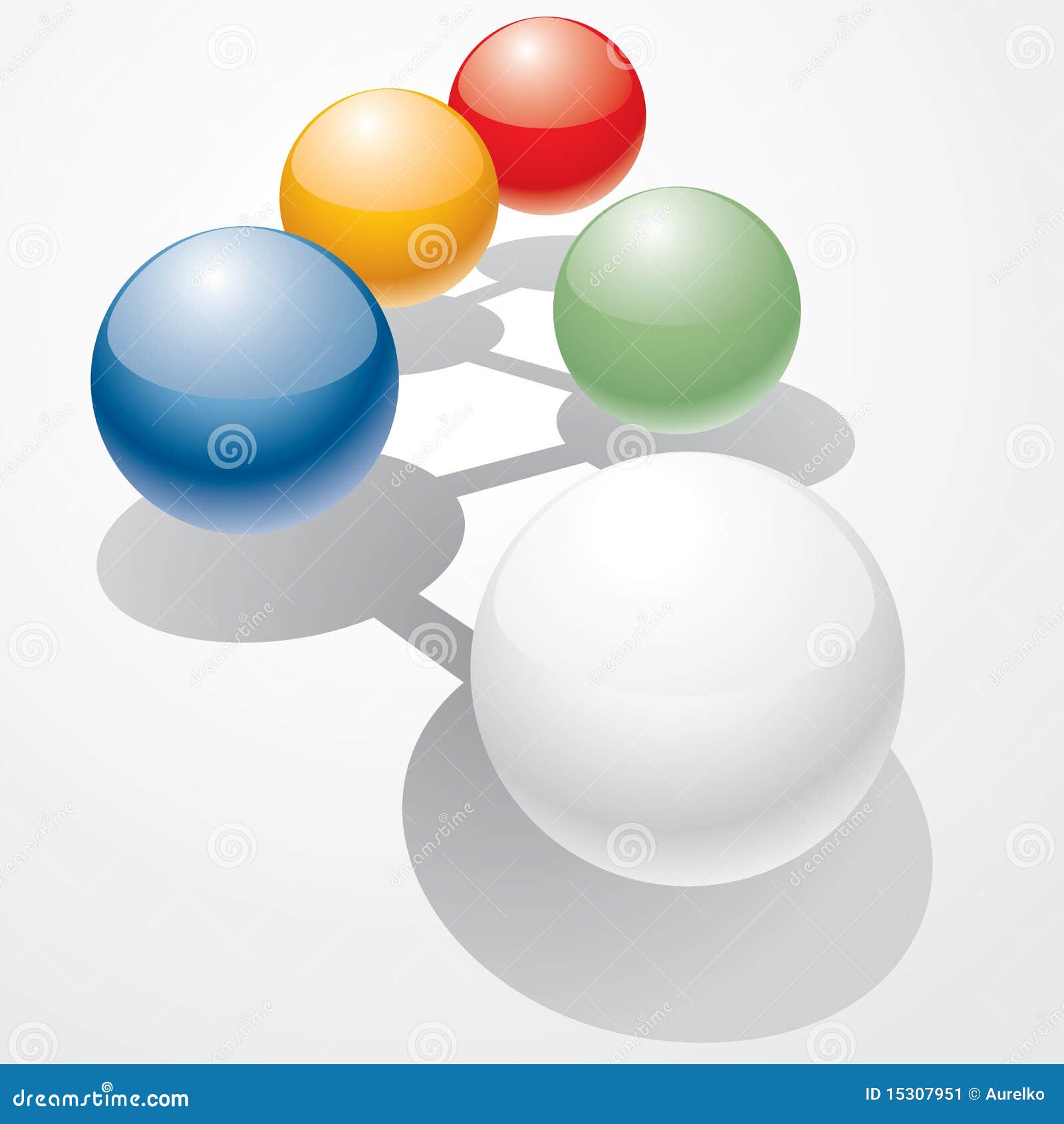 Ball connection stock vector. Illustration of science - 15307951