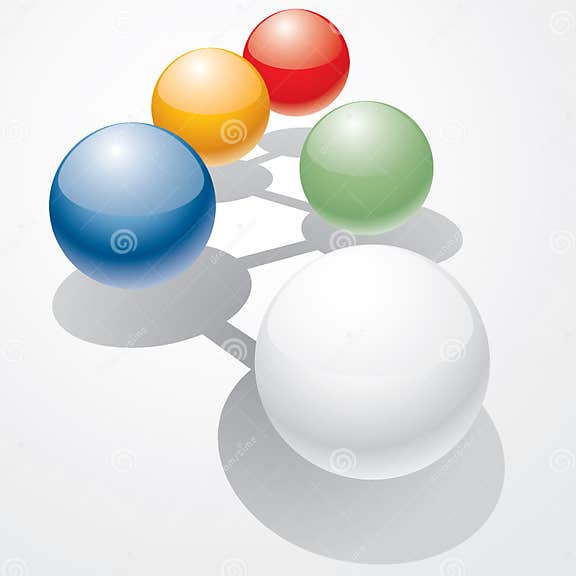 Ball connection stock vector. Illustration of science - 15307951