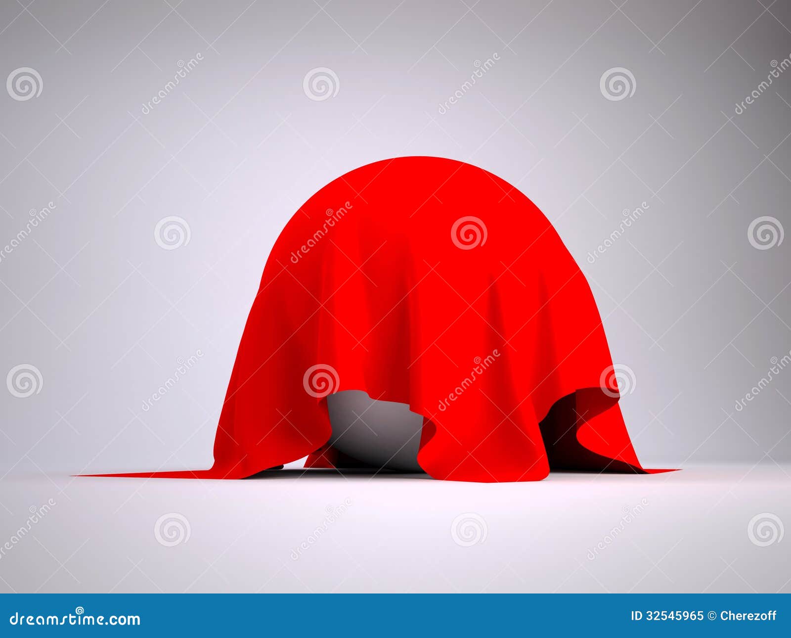 Ball Covered with Red Cloth Stock Illustration - Illustration of design ...