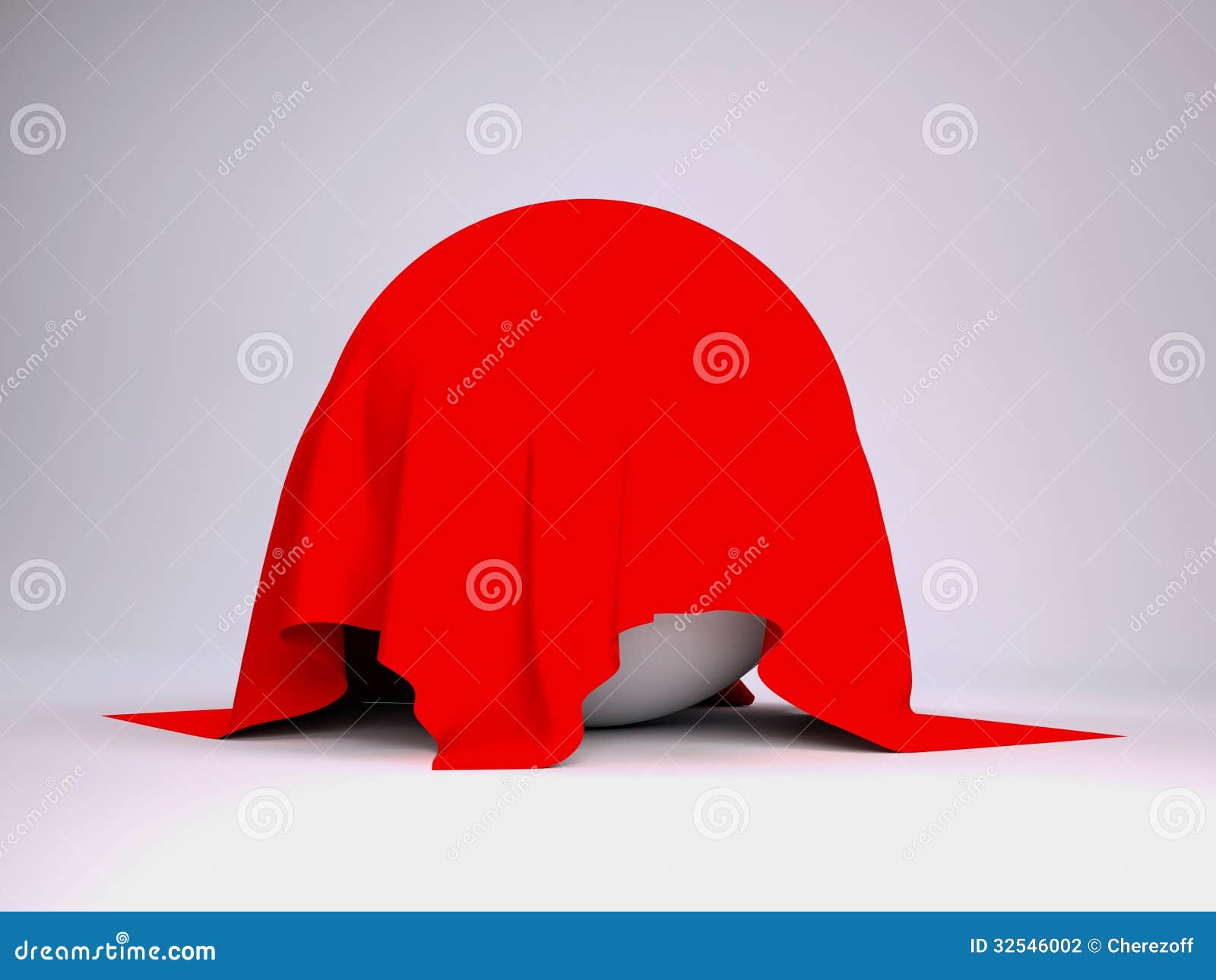 Ball Covered with Red Cloth Stock Illustration - Illustration of ...
