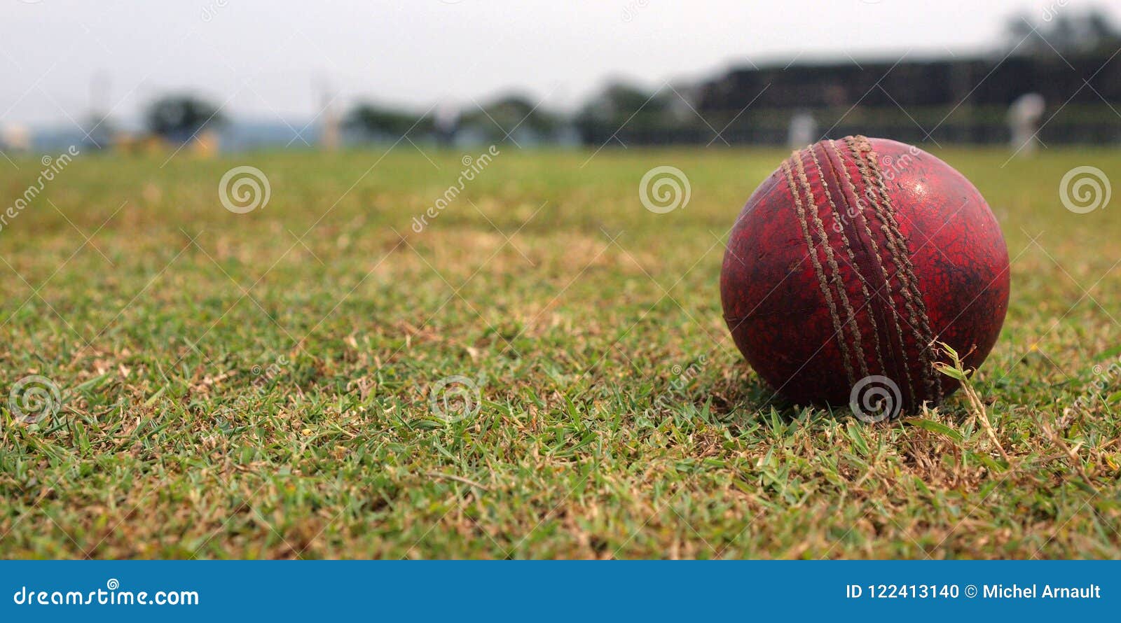 Ball of Cricket stock photo. Image of sportswear, outdoor - 122413140