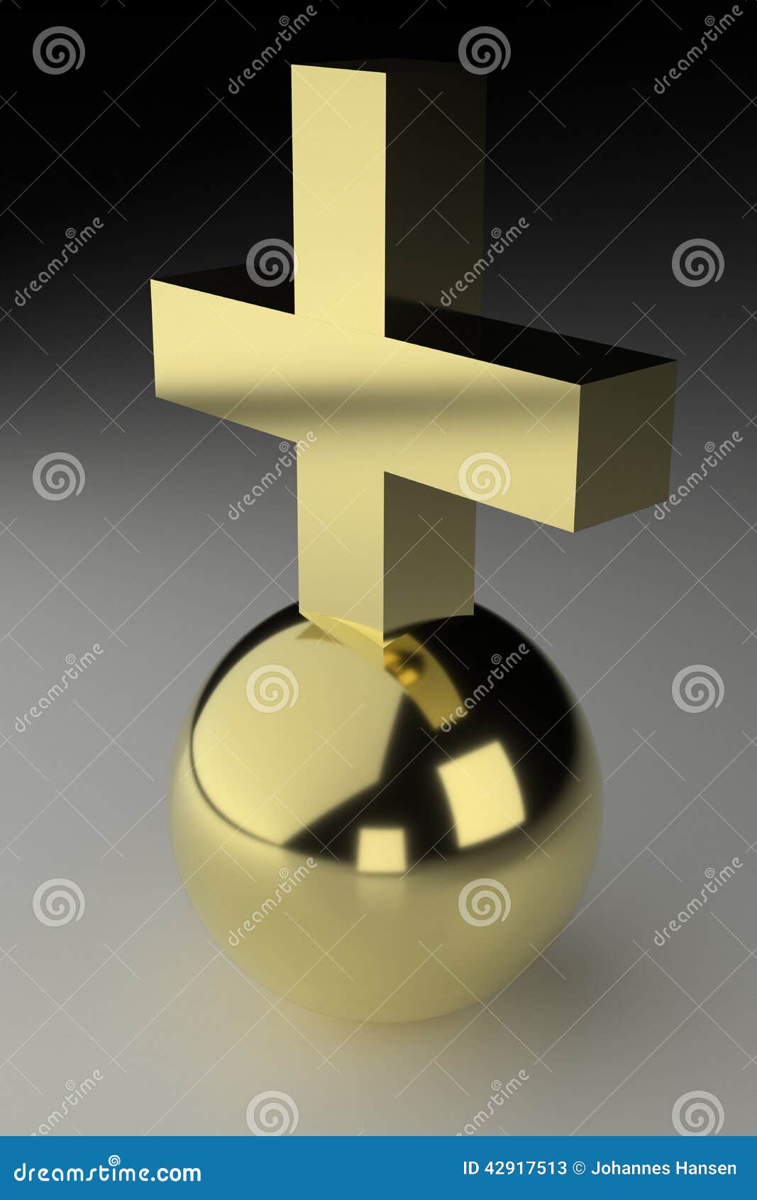 Ball and Cross stock illustration. Illustration of colors - 42917513