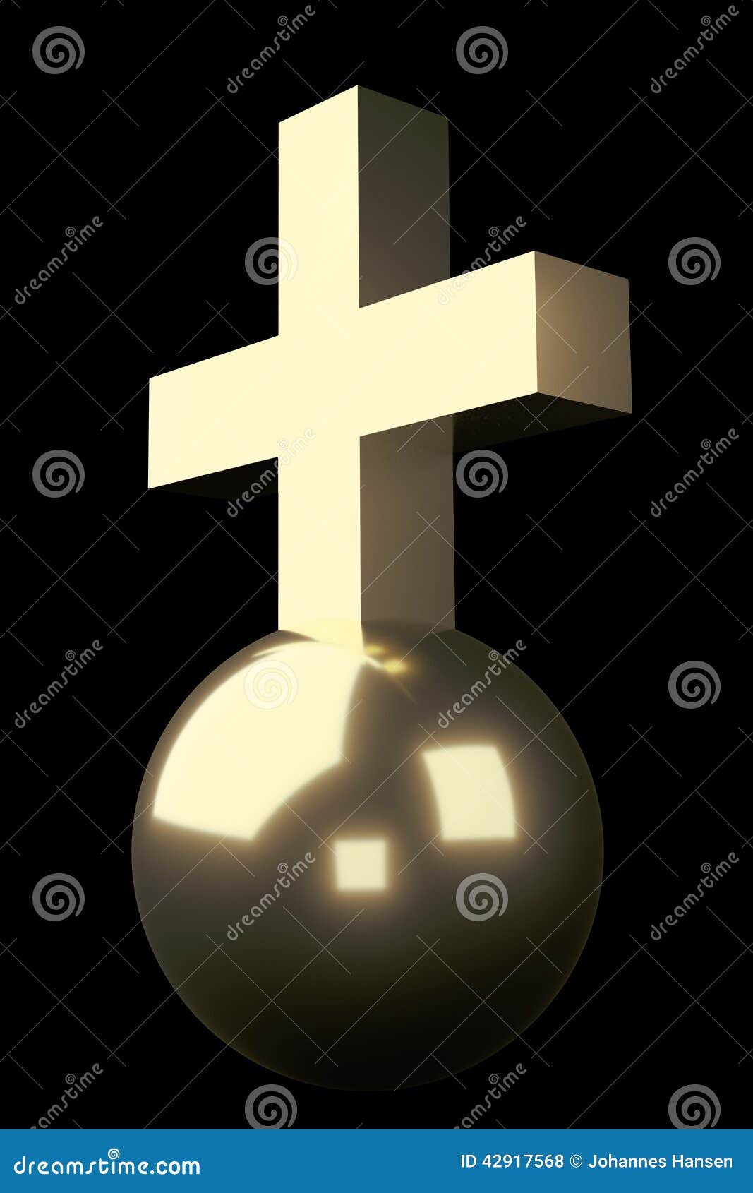 Ball and Cross stock illustration. Illustration of isolated - 42917568