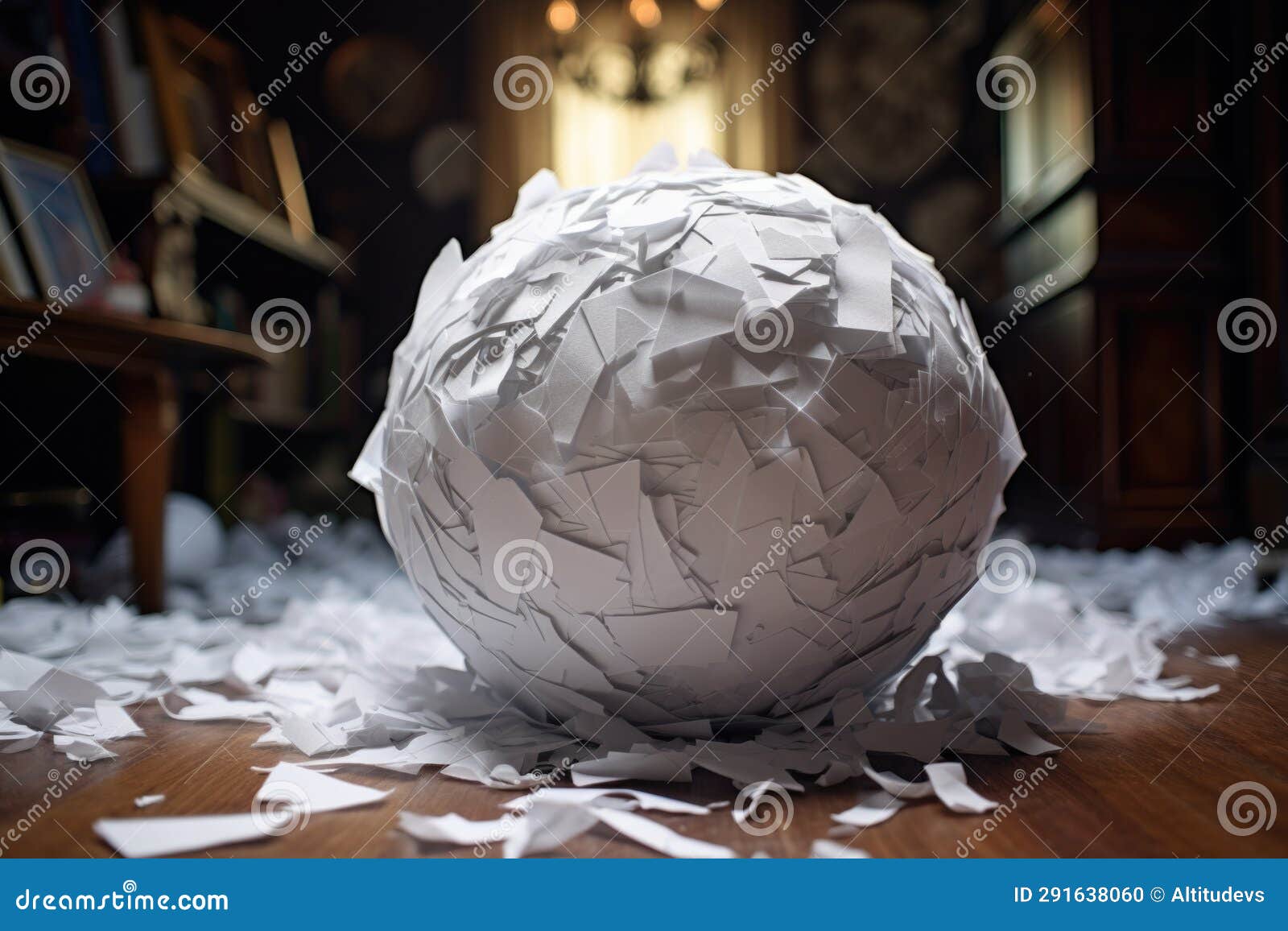 Ball of Crumbled Paper with Inappropriate Questions Stock Photo - Image ...