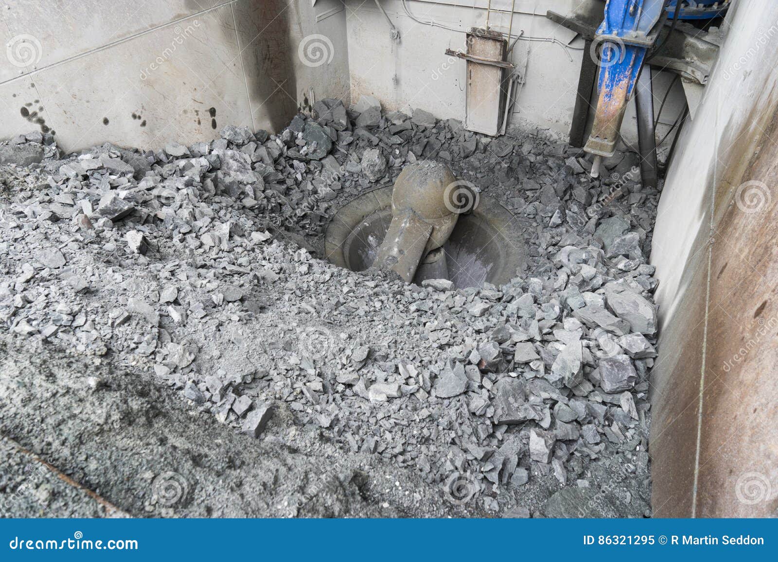 Ball Crusher at Ingleton Quarry, Yorkshire Stock Image - Image of ...