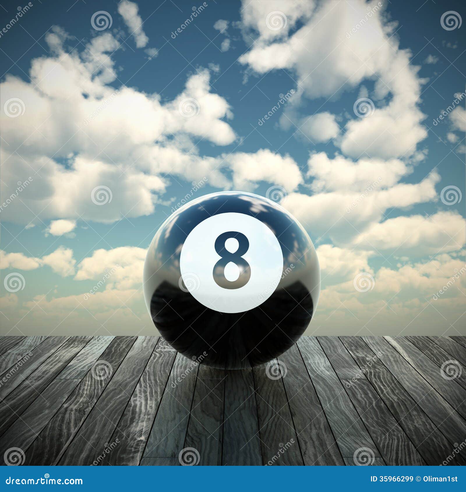 8 Ball 3d Illustration Stock Image | CartoonDealer.com #35966299