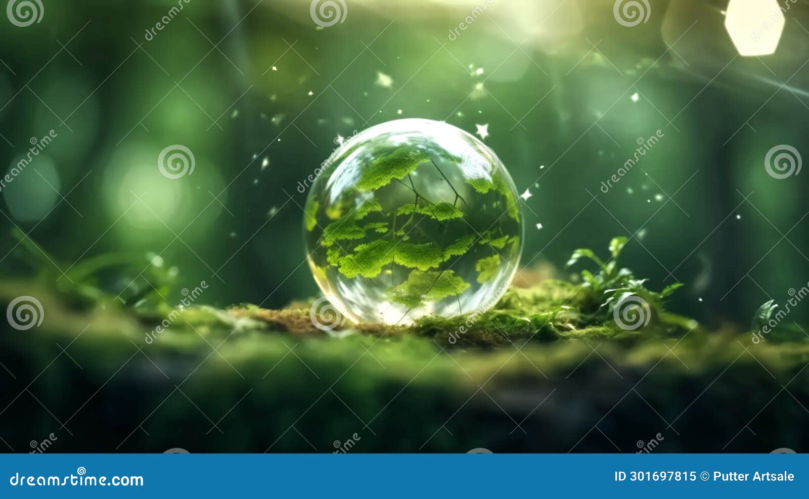 An Ball Ecofriendly Nature Concept for Environment Stock Illustration ...