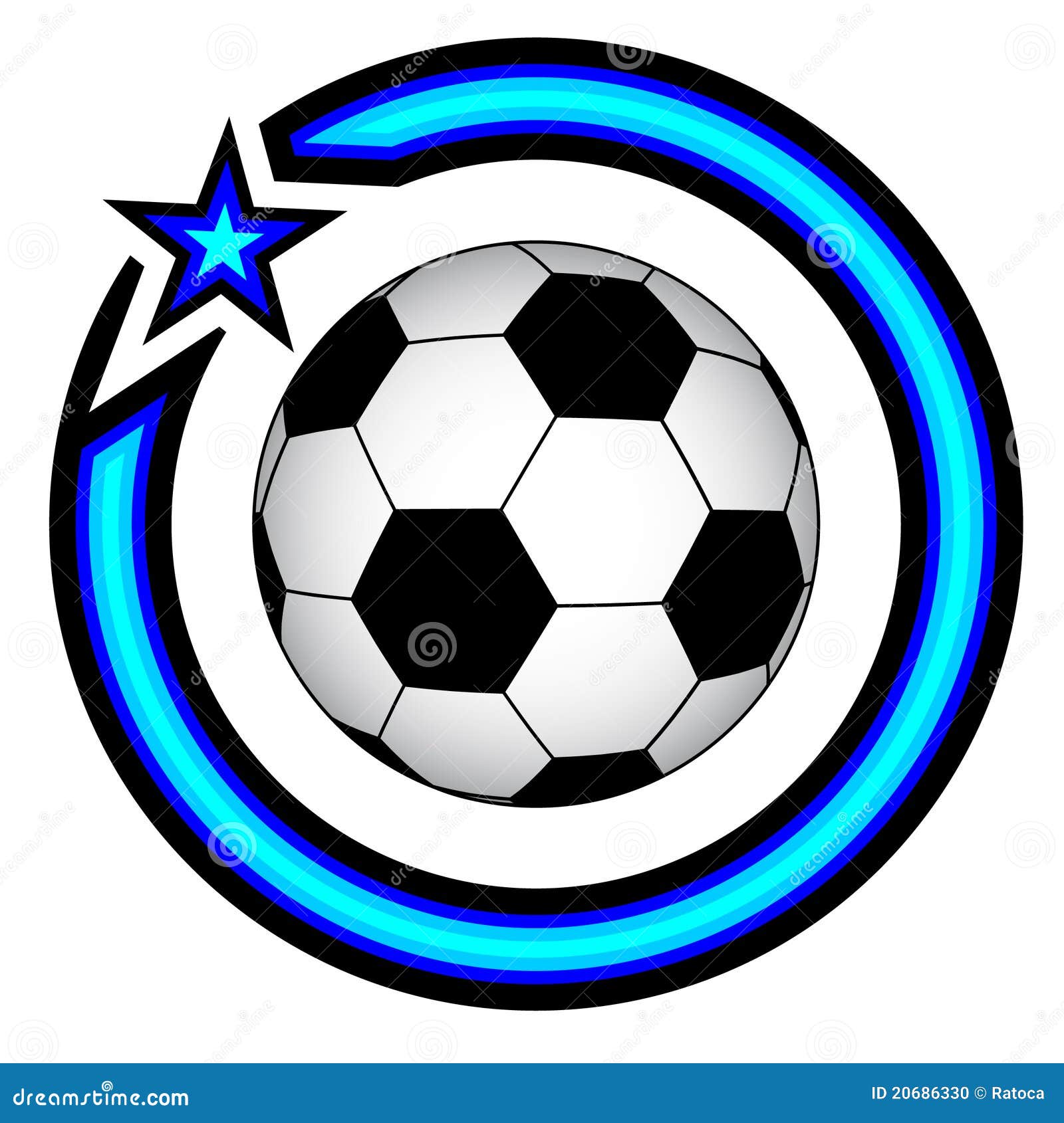 Ball emblem stock vector. Illustration of sign, modern - 20686330