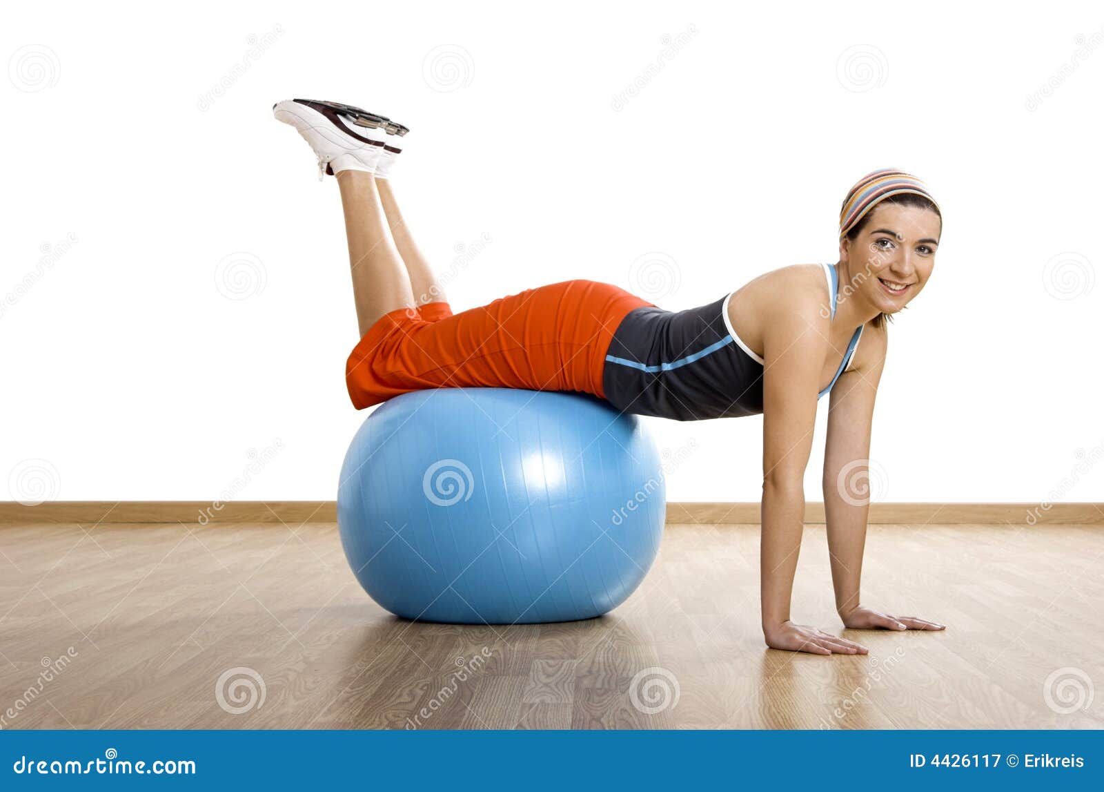 Ball exercises stock image. Image of athlete, personal - 4426117