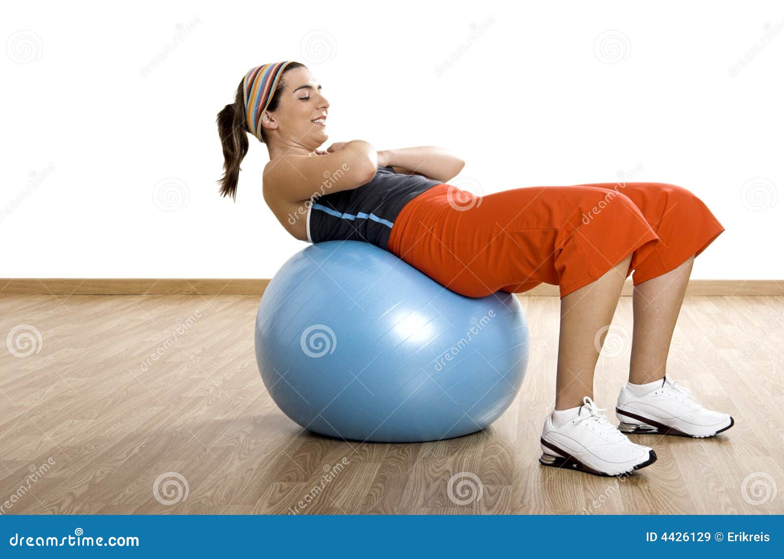 Ball exercises stock image. Image of core, health, exercise - 4426129