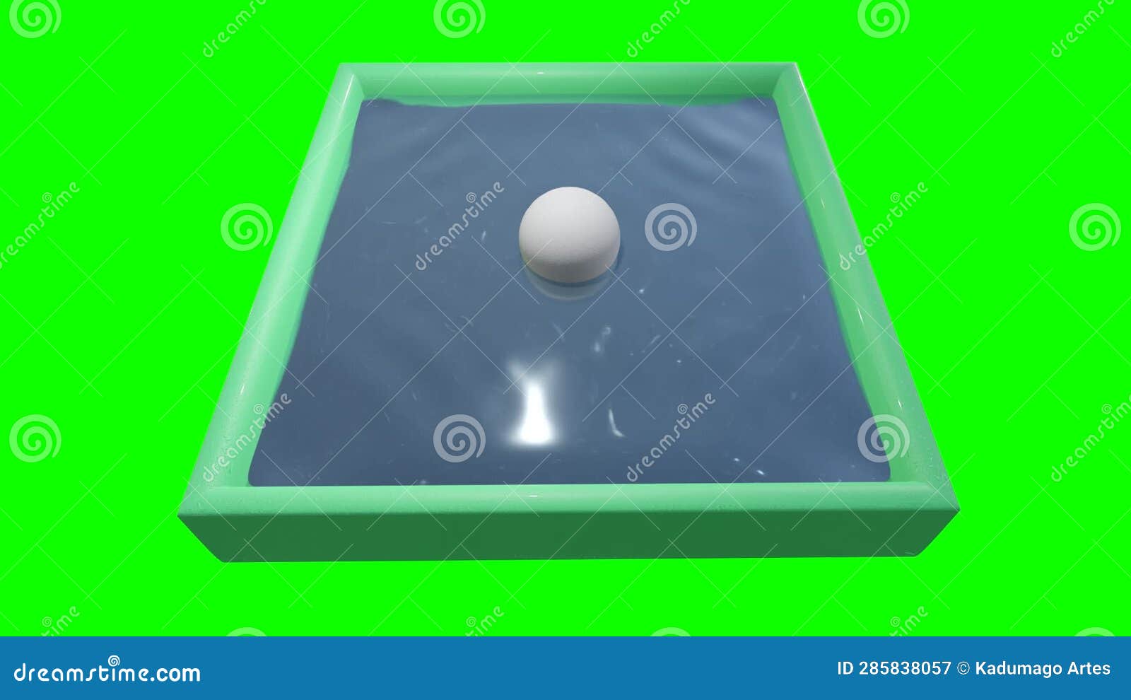 Ball Falling into Water from a Box Creating Ripples Stock Video - Video ...