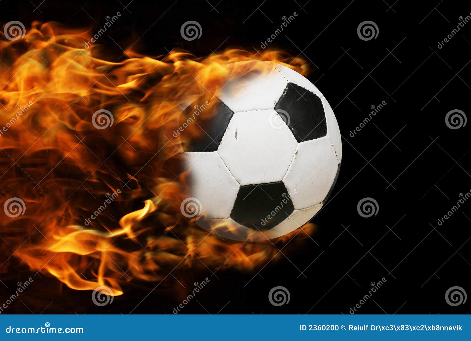 Ball on fire stock photo. Image of burn, penalty, ball - 2360200