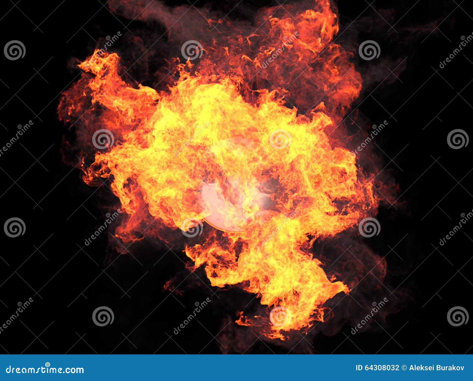 Ball in fire stock photo. Image of bonfire, blaze, burn - 64308032
