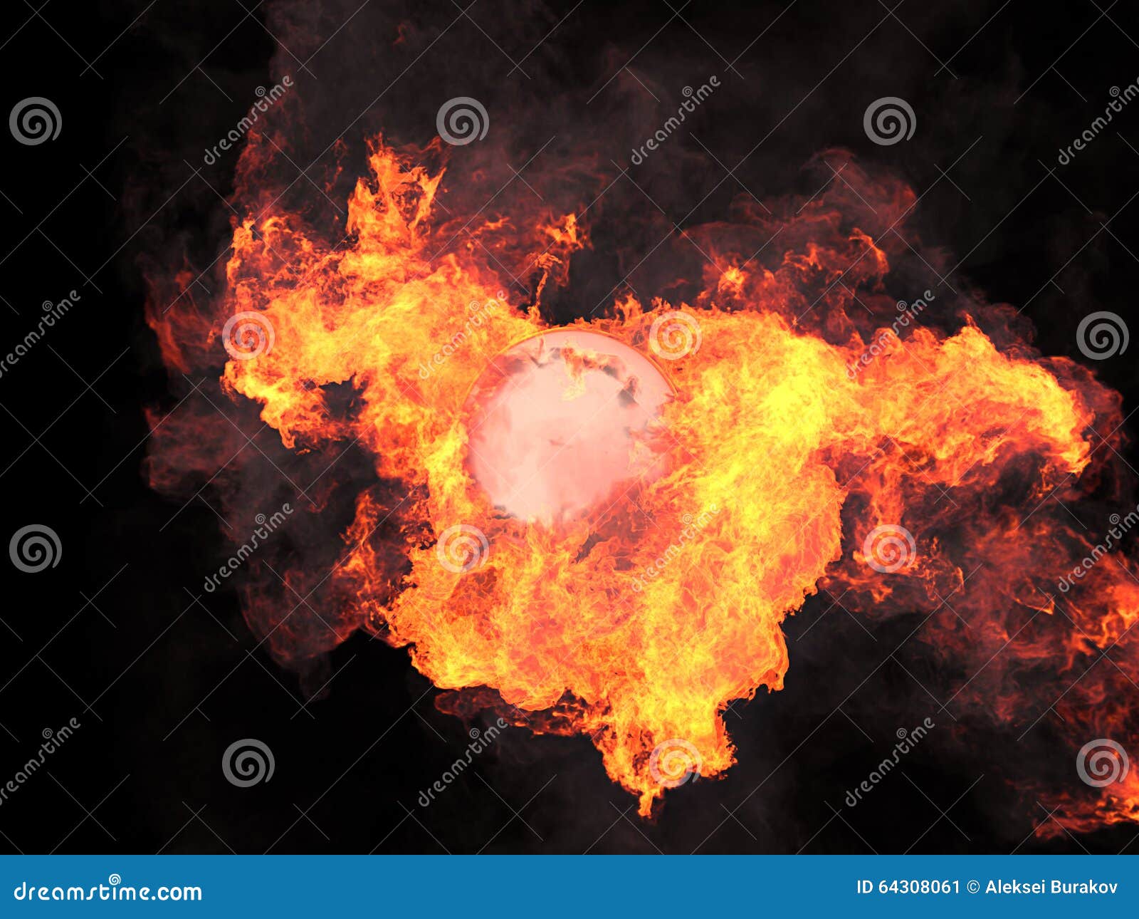 Ball in fire stock image. Image of fever, fireball, ball - 64308061