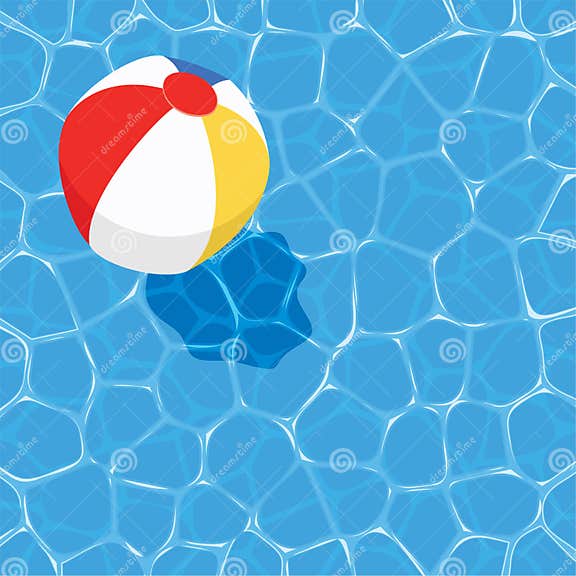 Ball Floating on Water, Vector Stock Vector - Illustration of colorful ...