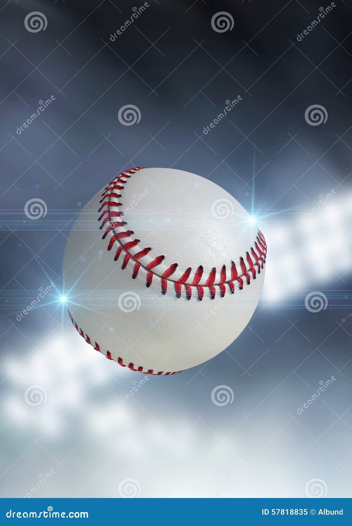 Ball Flying through the Air Stock Image - Image of illuminated, flight ...