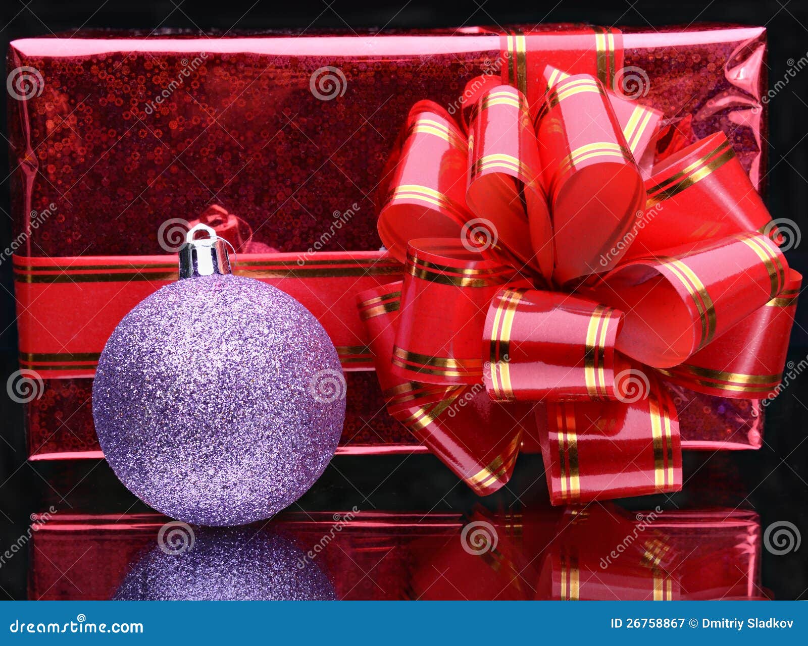 Ball and gift box stock image. Image of celebration, gifts - 26758867