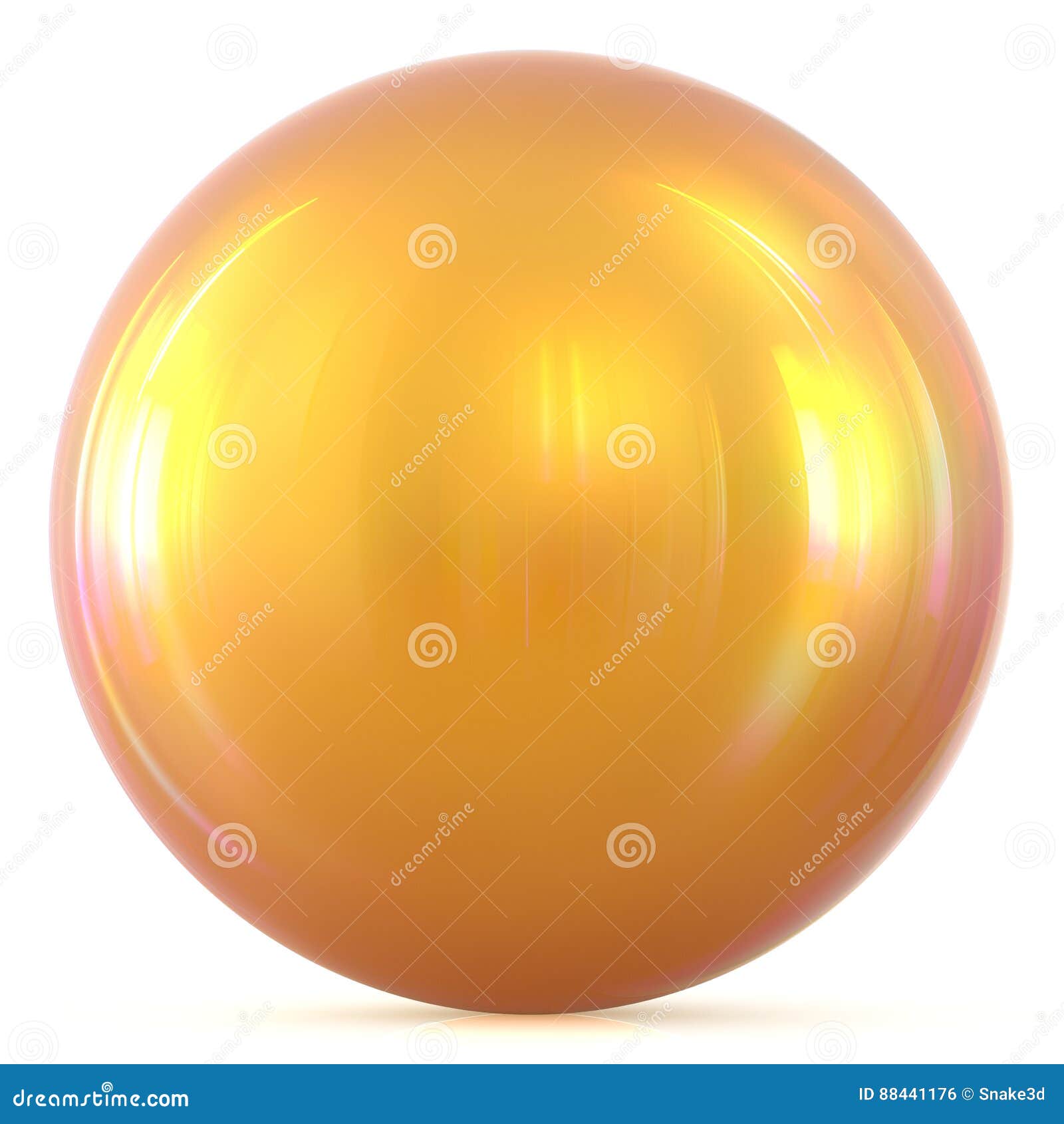 Ball Golden Sunny Yellow Sphere Round Button Basic Circle Figure Stock ...