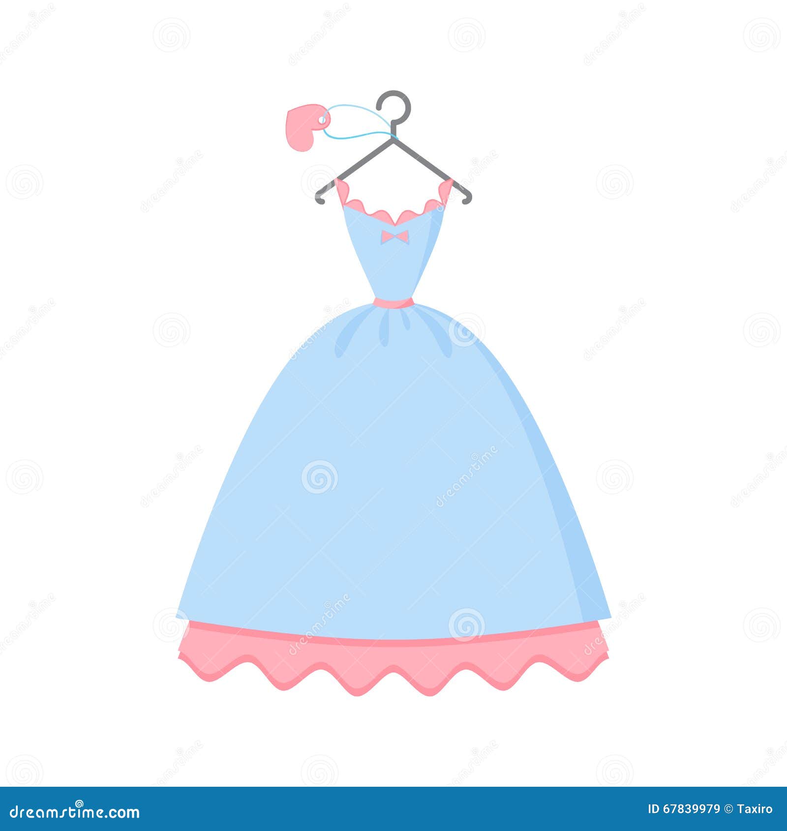 Ball gown light blue stock vector. Illustration of blue - 67839979