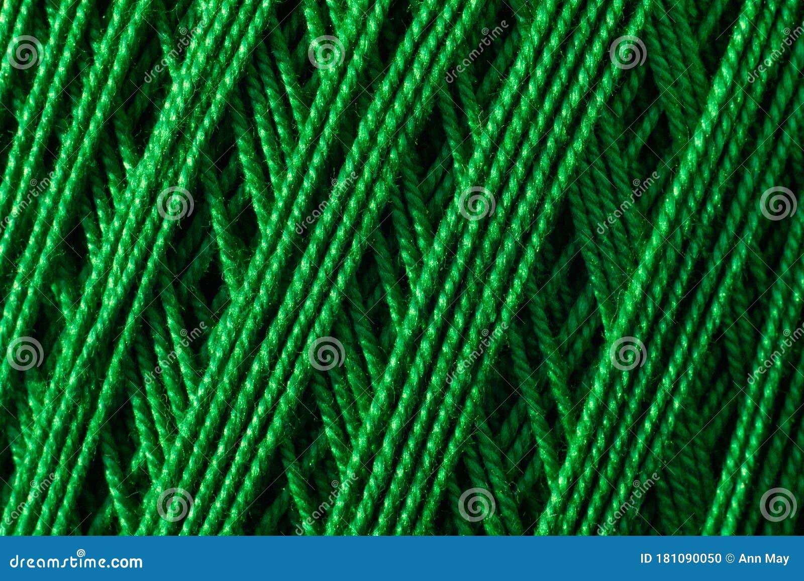 Ball of Green Threads Closeup Stock Photo - Image of background ...