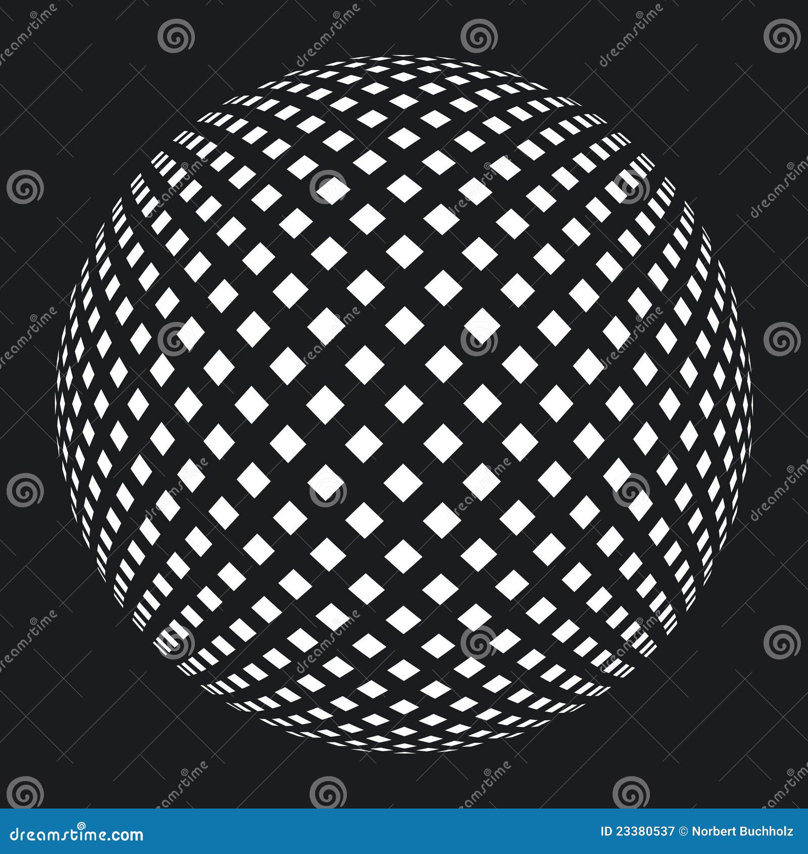 Ball grid on black stock vector. Illustration of internet - 23380537