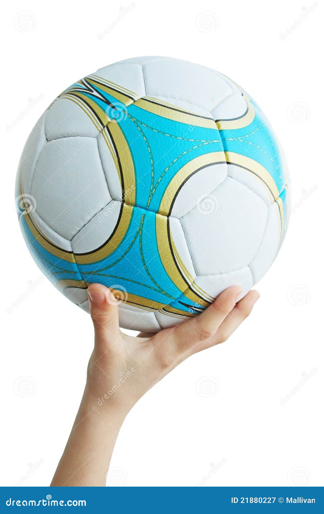 Ball in the hand stock image. Image of male, footballer - 21880227