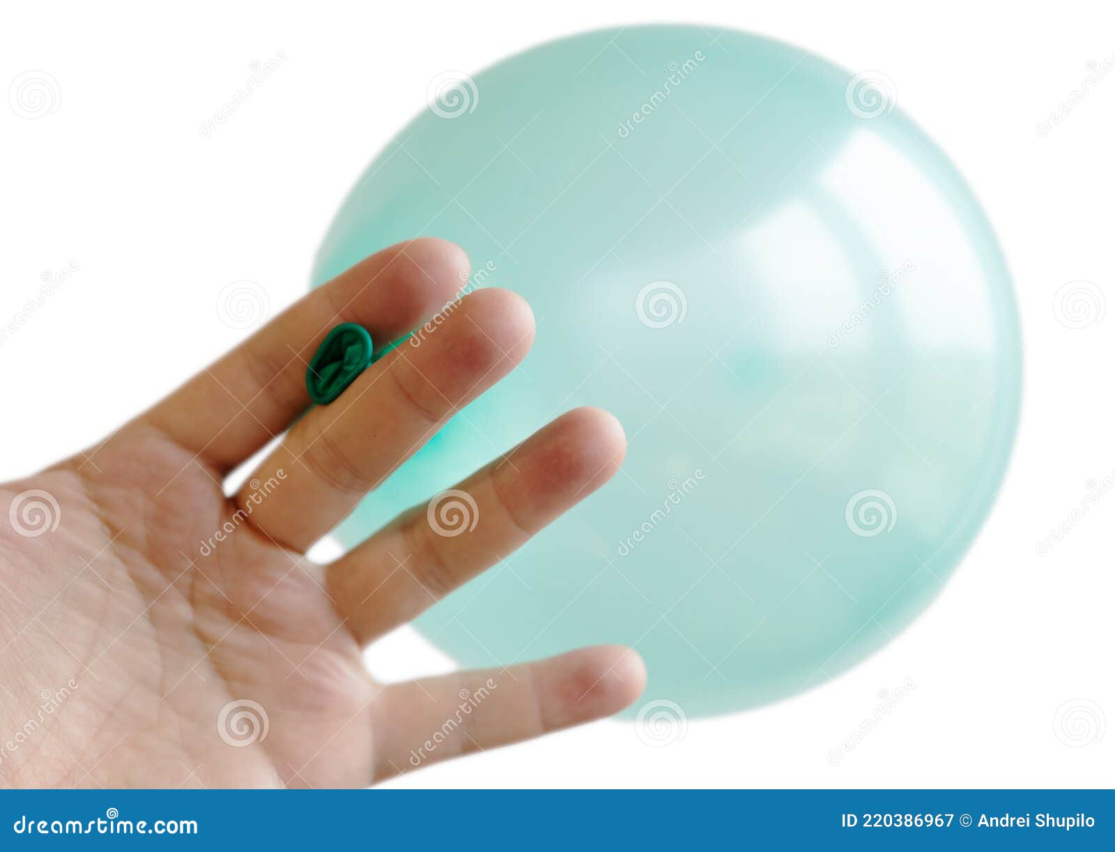 Ball in Hand Isolated on White Stock Image - Image of hold, ballon ...