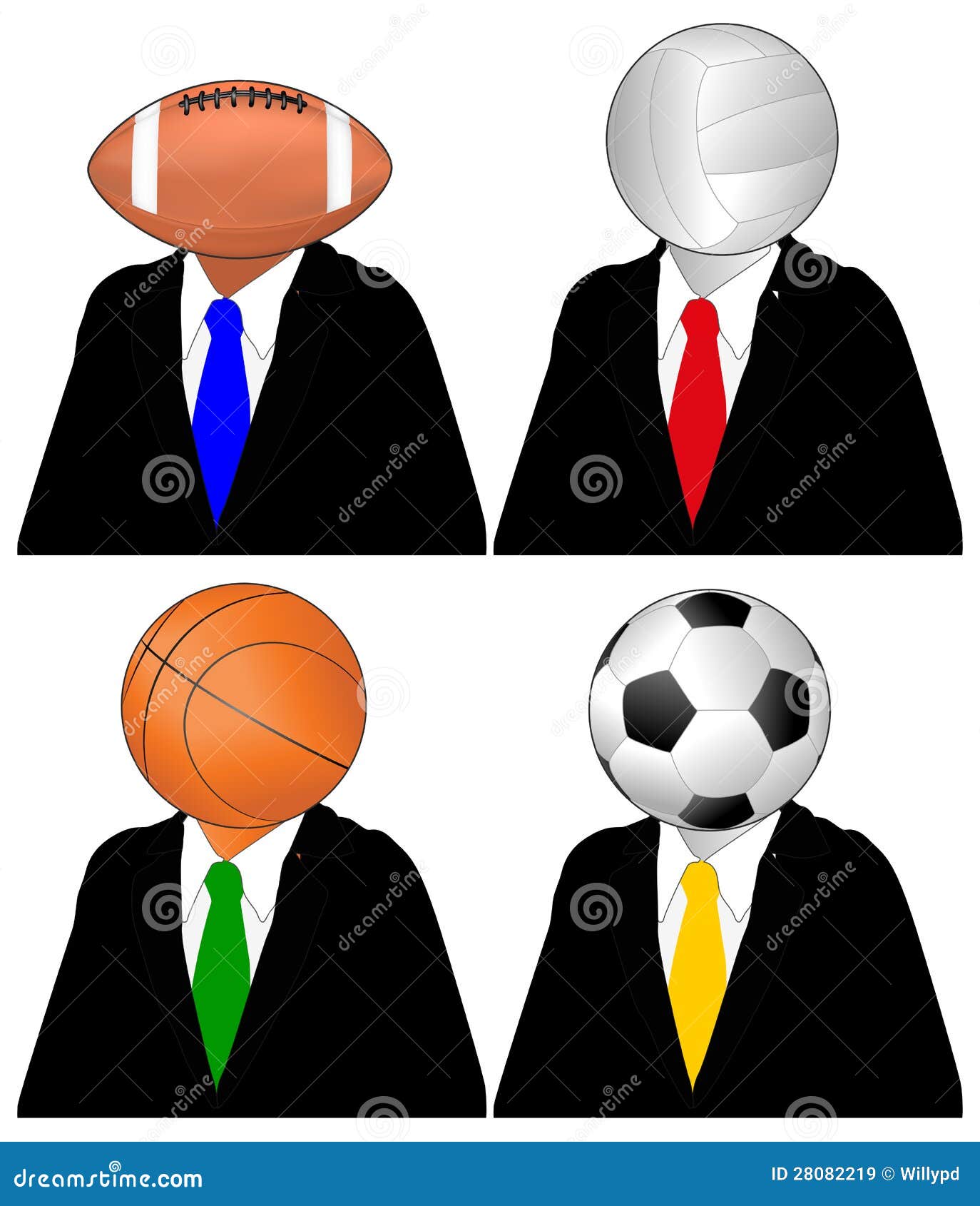 Ball head stock vector. Illustration of human, vector - 28082219