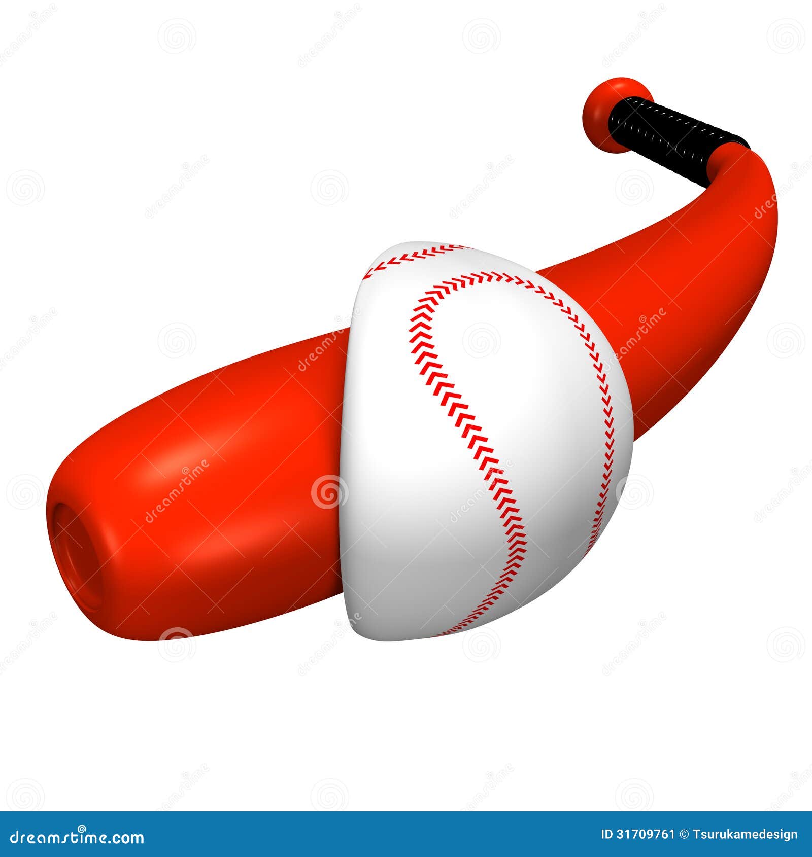 Baseball Bat Hitting Ball Clipart