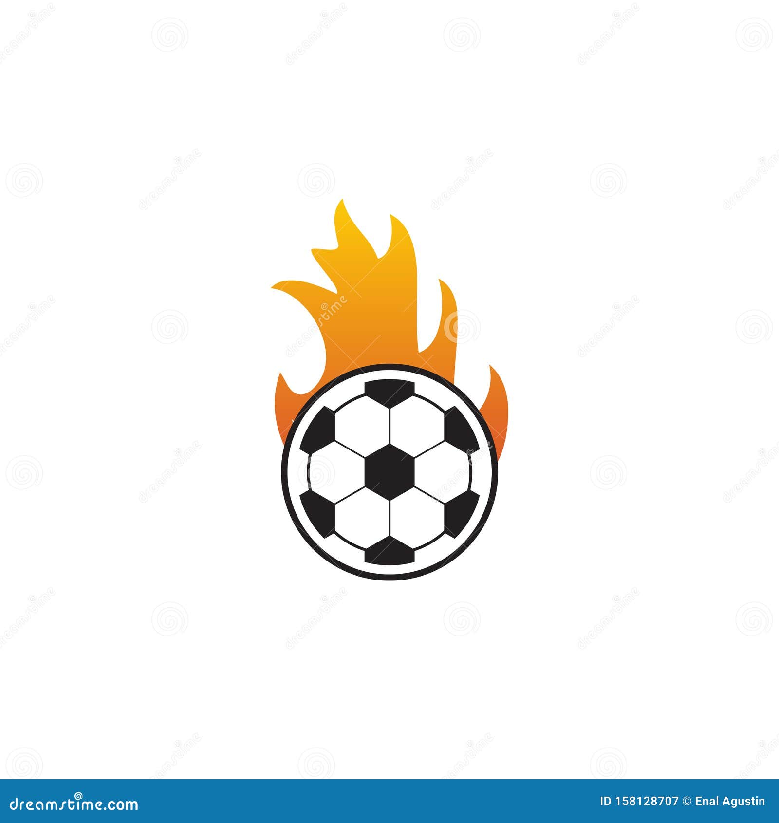 Ball icon logo template stock vector. Illustration of equipment - 158128707