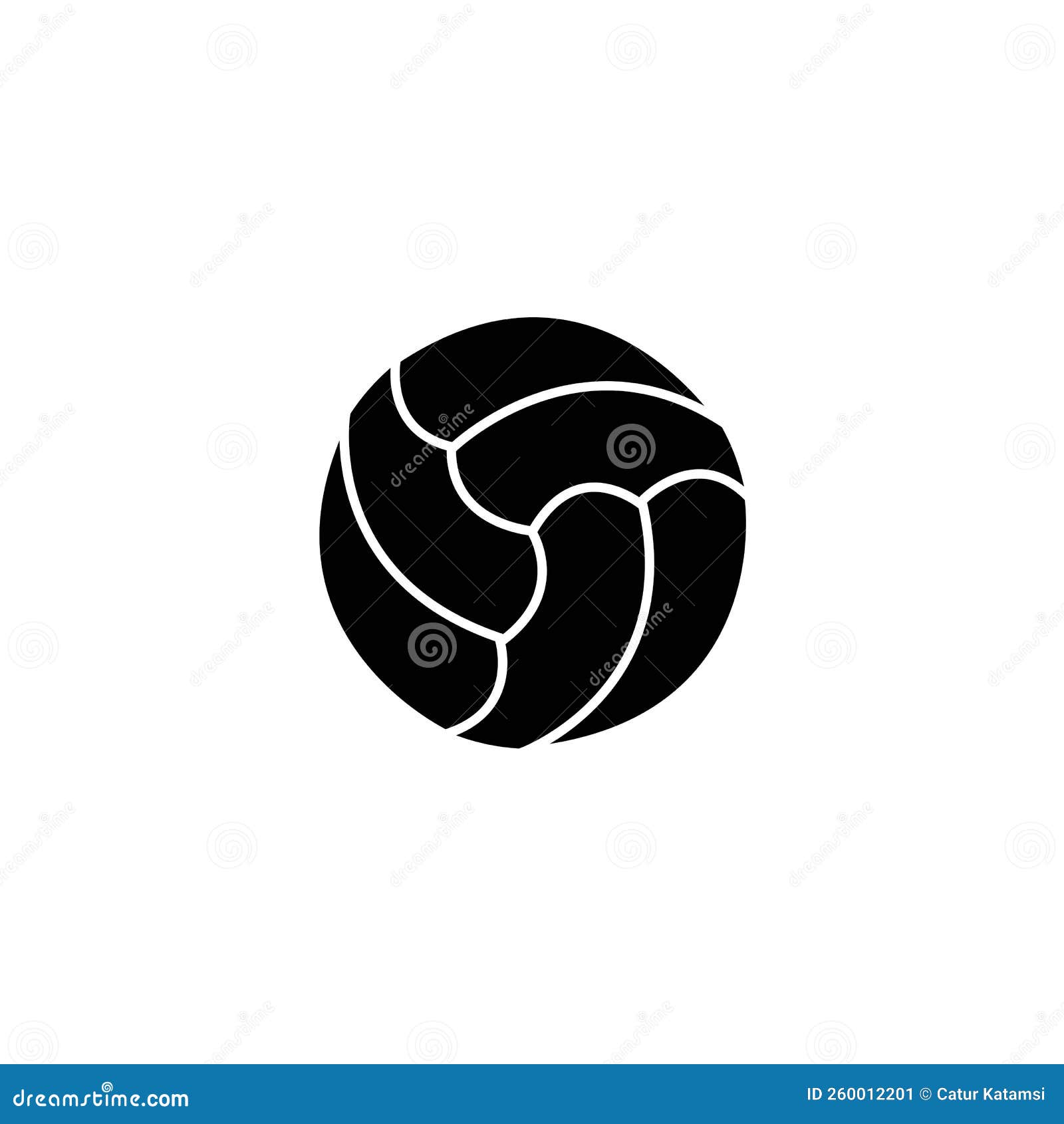 Ball icon logo vector stock illustration. Illustration of black - 260012201