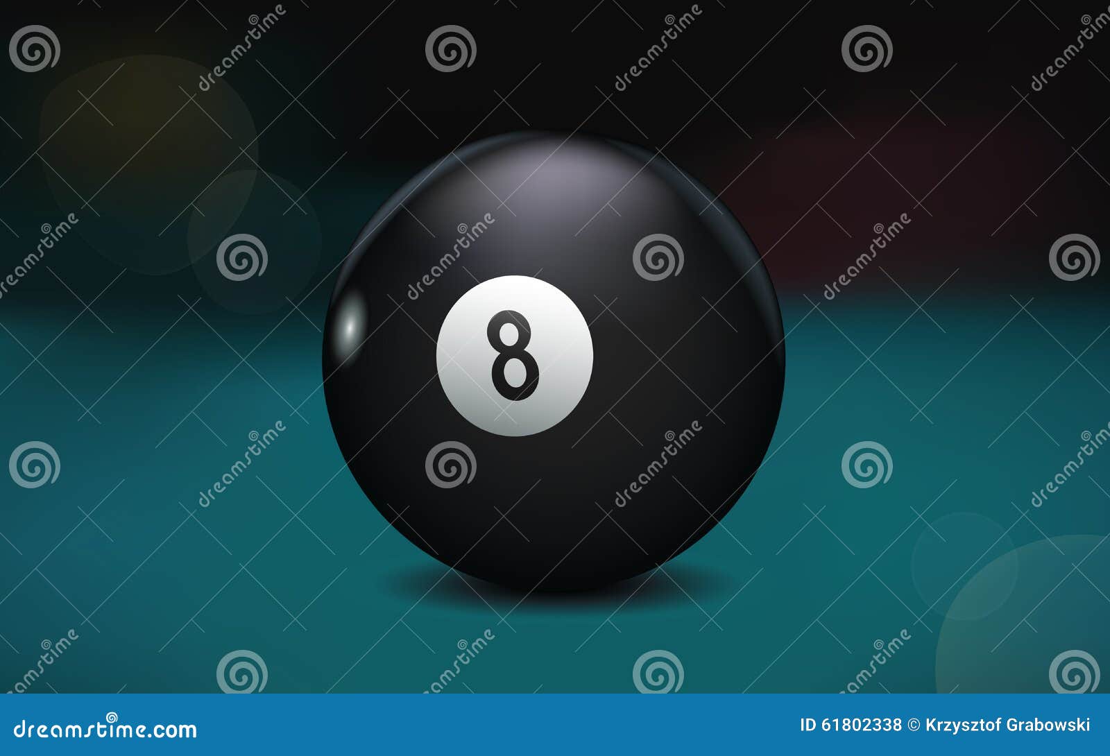 8 Ball Illustration stock vector. Illustration of 8ball - 61802338