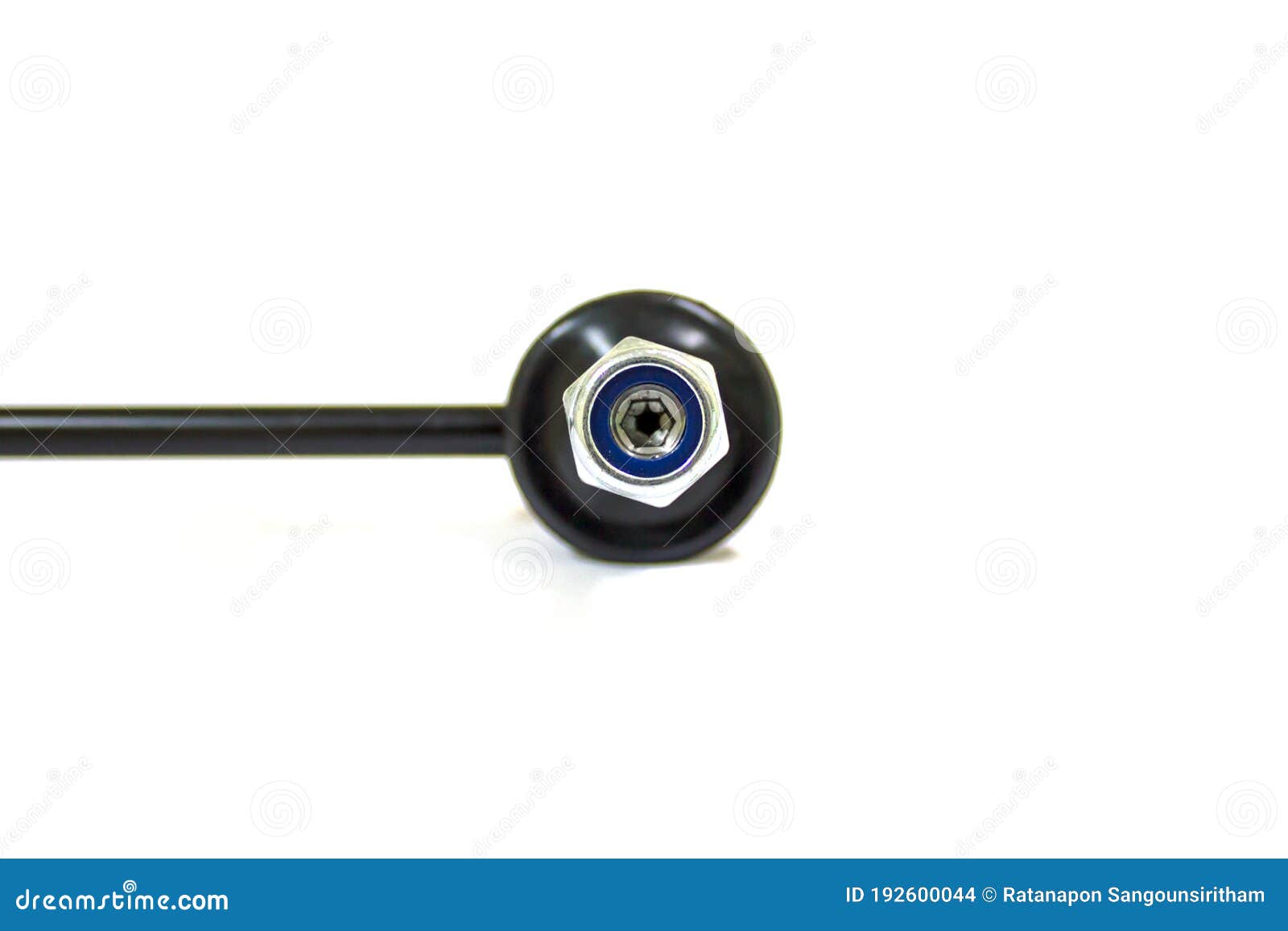 Ball Joint on Stabilizer Control Link, Isolated Stock Photo - Image of ...