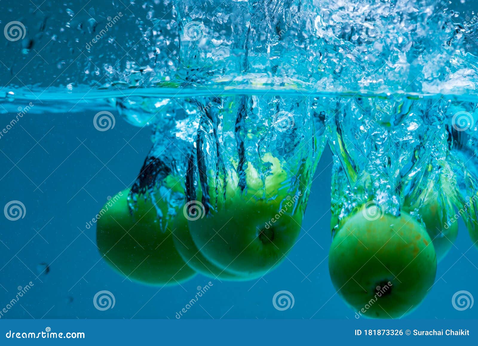 The Ball Jujube Down the Water Stock Photo - Image of black, bubble ...