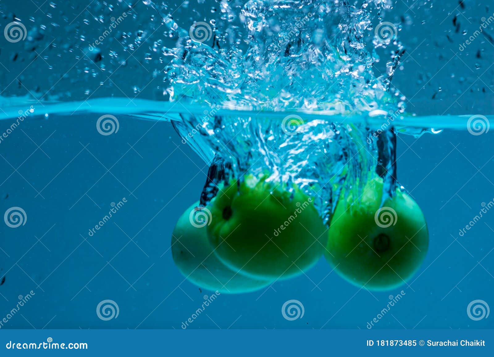 The Ball Jujube Down the Water Stock Image - Image of fruit, healthy ...