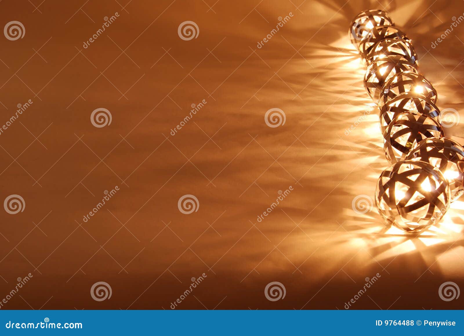 Ball lanterns in a line stock photo. Image of metal, lantern - 9764488