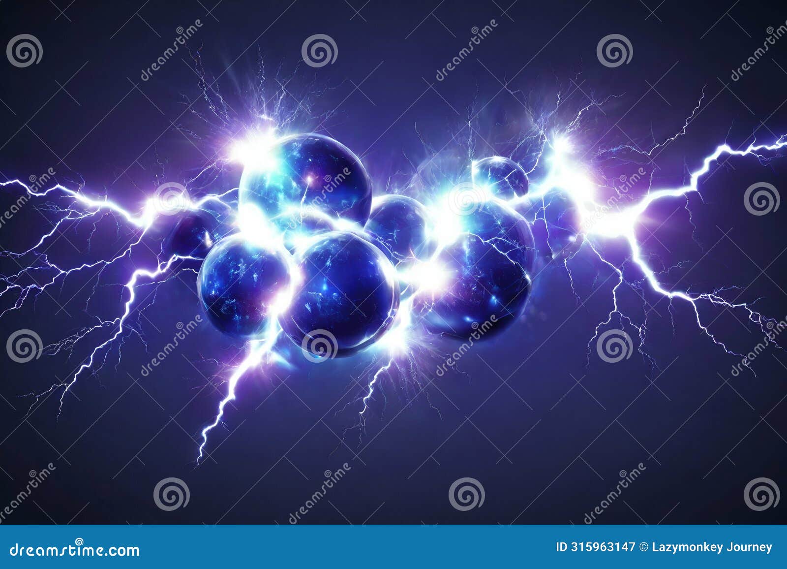 Ball Lightning, Magical Effect Design Elements Lightning Strike Impact ...