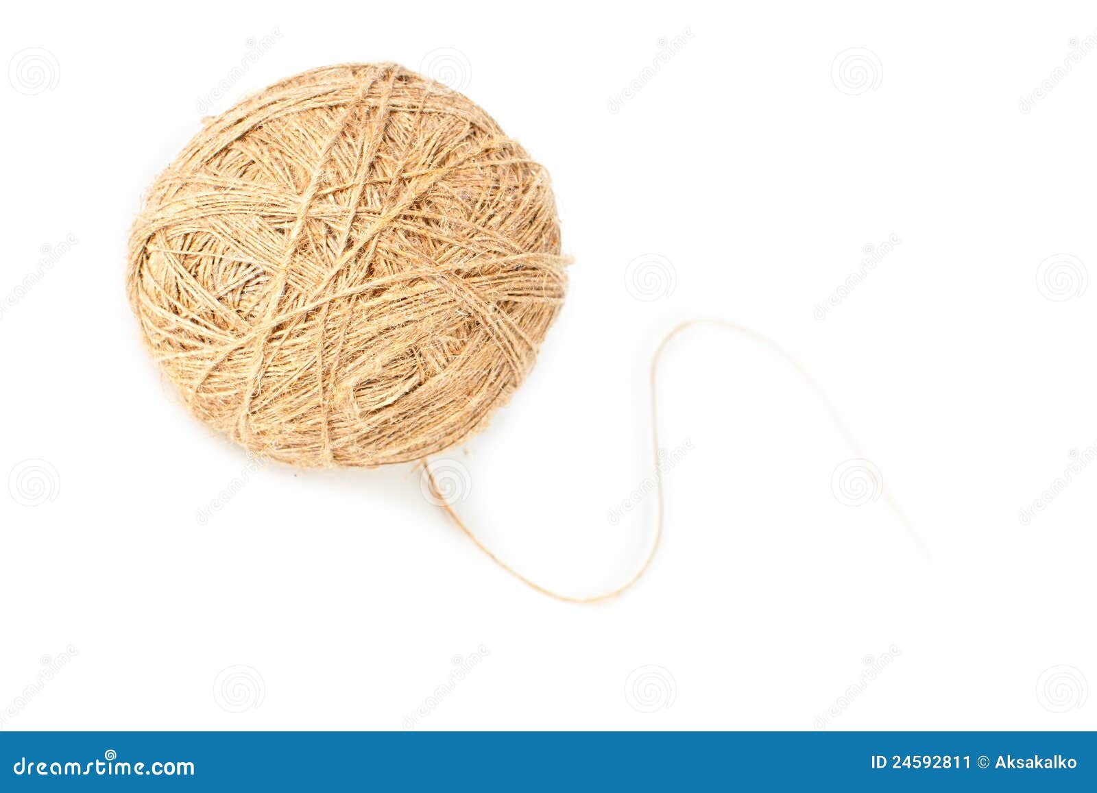Ball of linen thread stock image. Image of texture, handmade - 24592811