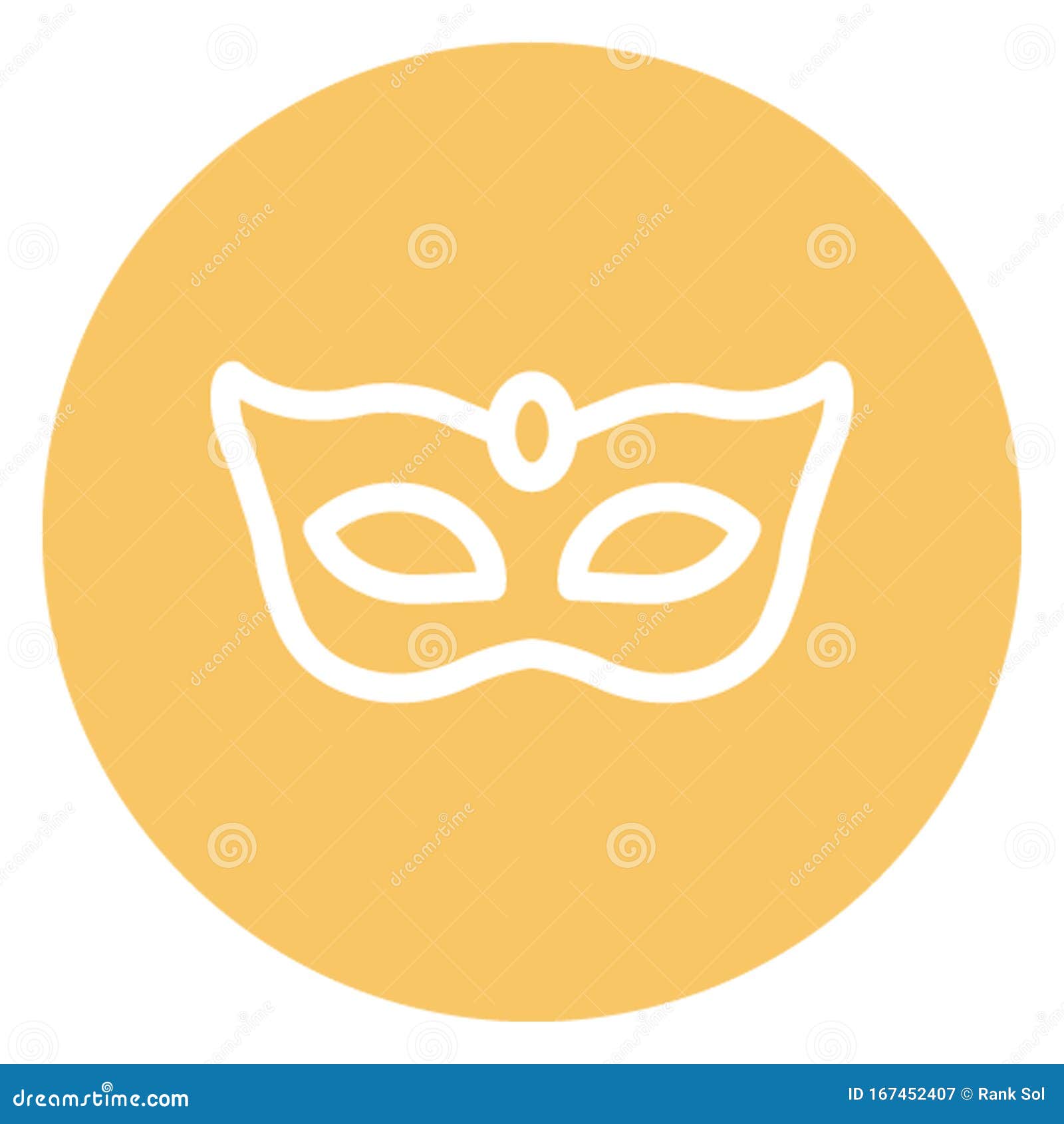 Ball, Mask, Masquerade Isolated Vector Icon Which Can Easily Modify or ...