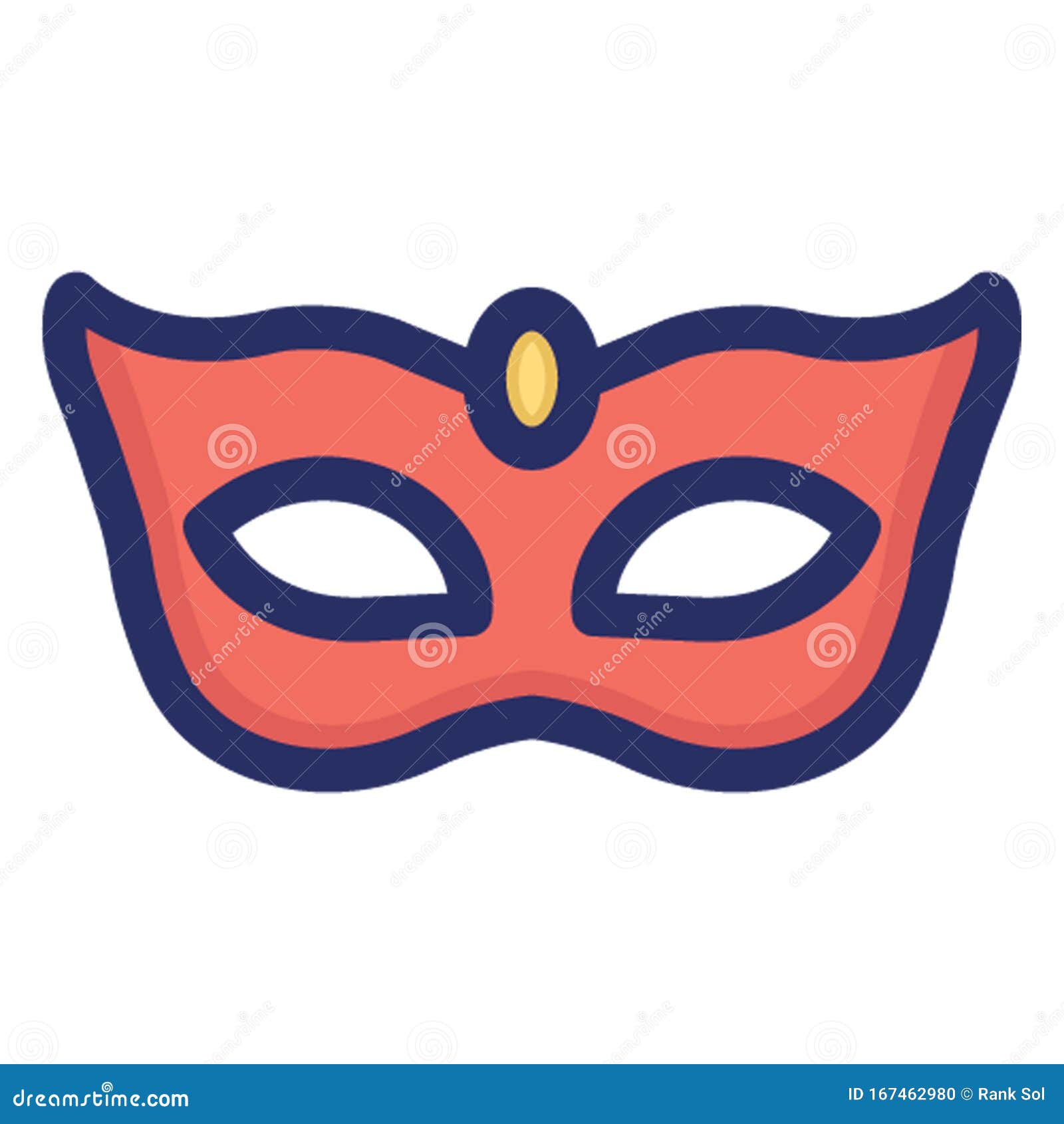 Ball, Mask, Masquerade Isolated Vector Icon Which Can Easily Modify or ...