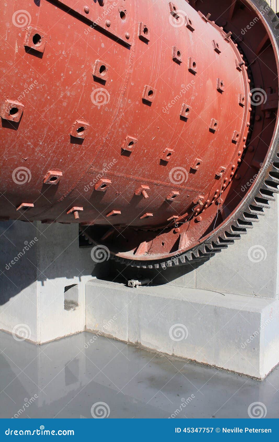Ball Mill stock image. Image of ball, machine, rotate - 45347757