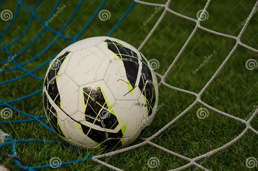 Ball in the net. Football stock photo. Image of goal - 62875534