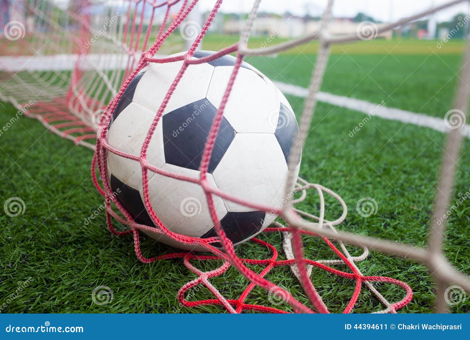 Ball in net , Goal stock image. Image of green, single - 44394611