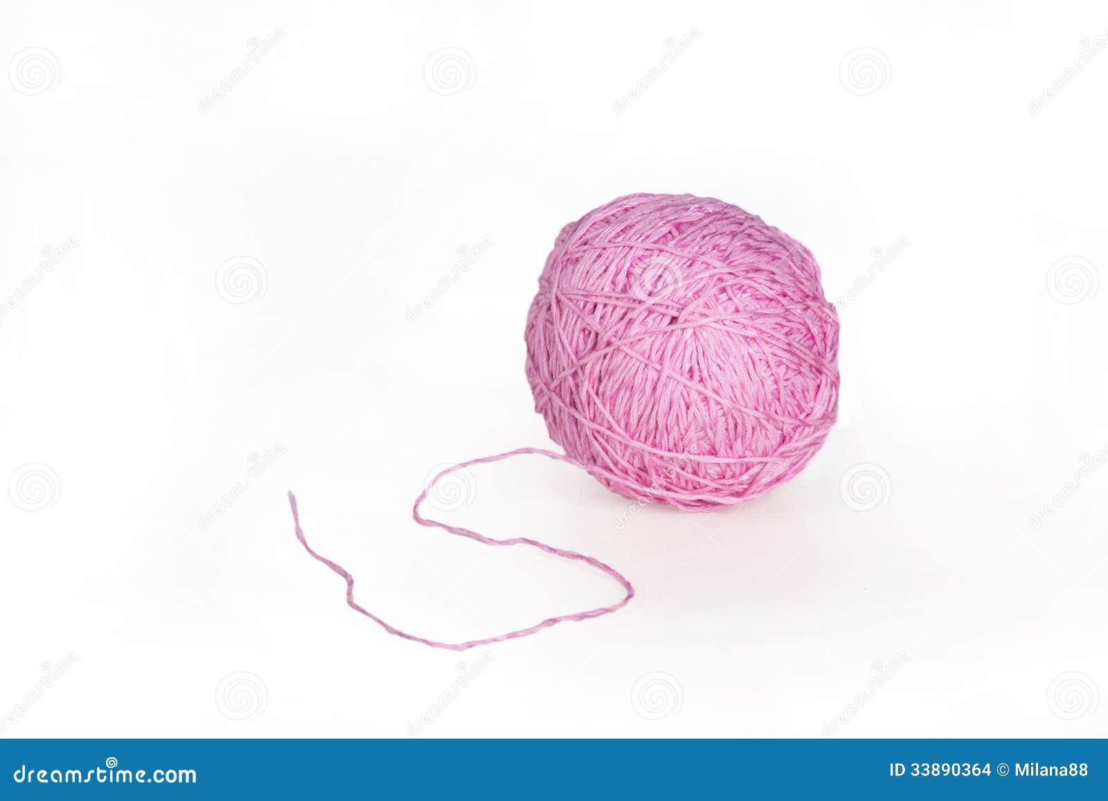 Ball of pink yarn stock photo. Image of string, fleece - 33890364
