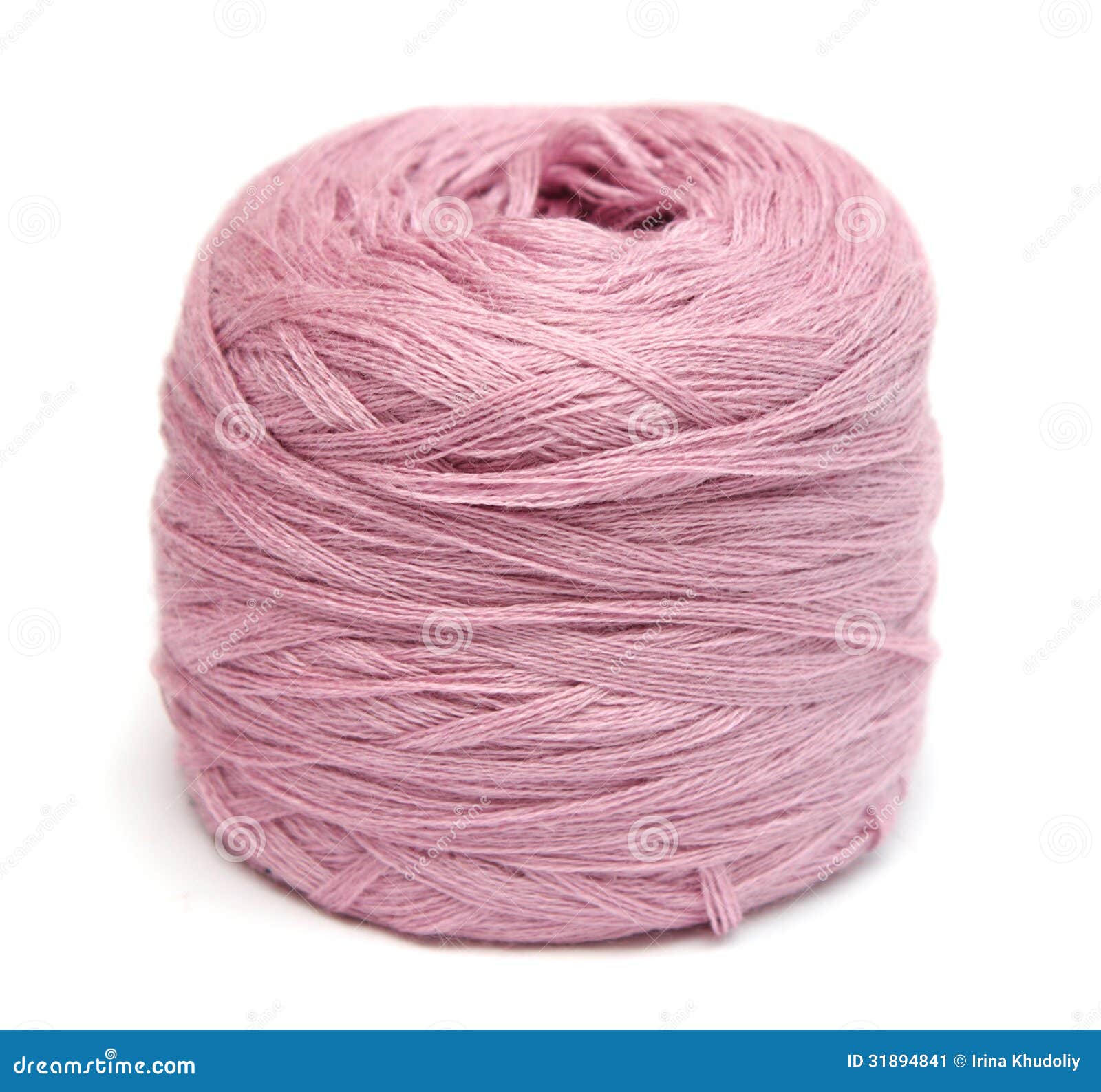 Ball of pink yarn stock image. Image of knot, background - 31894841