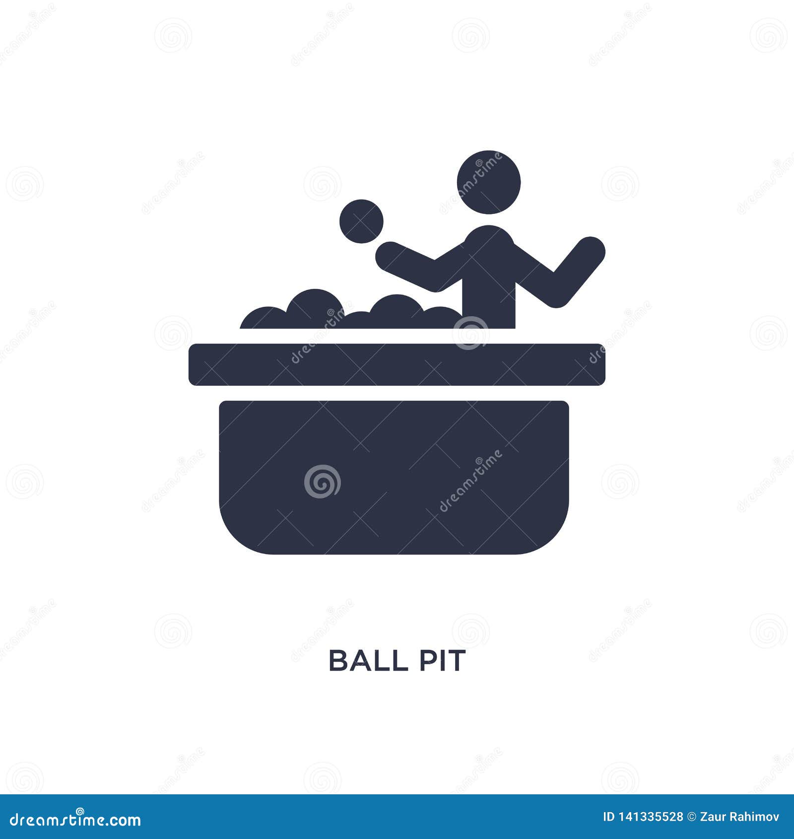 Ball Pit Icon on White Background. Simple Element Illustration from ...