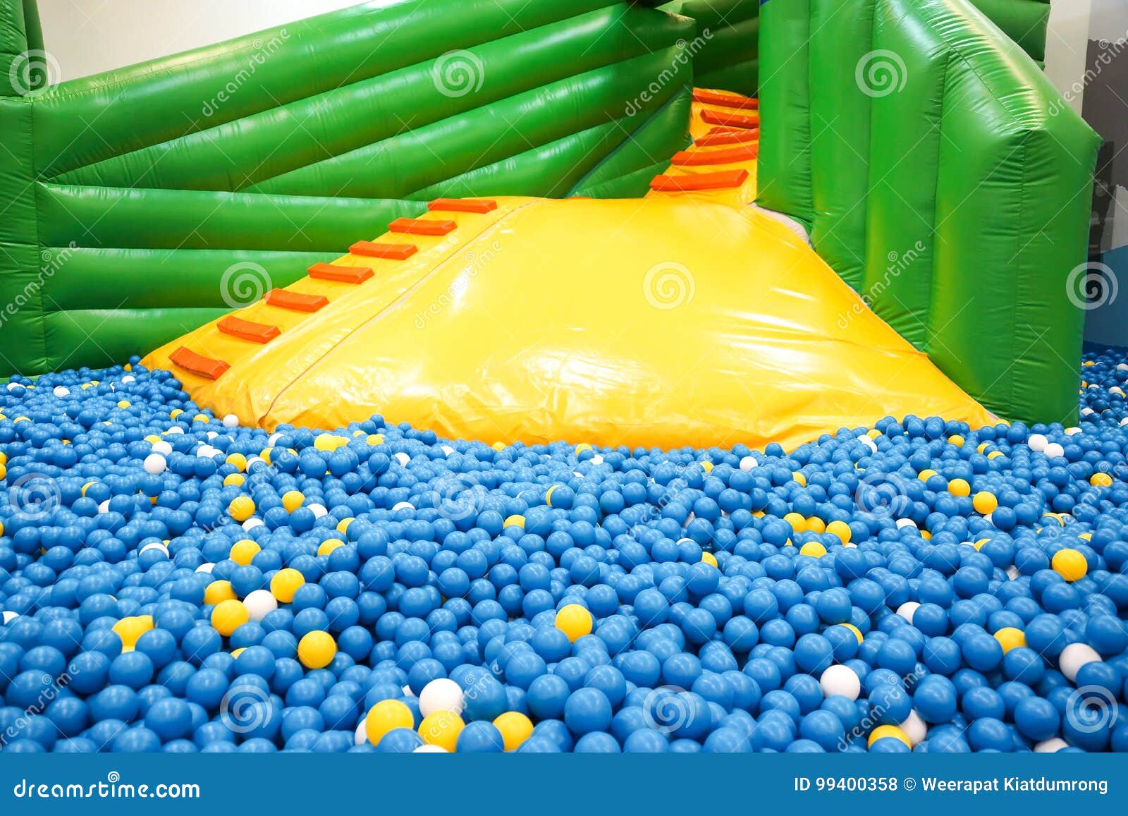 Ball pit stock photo. Image of texture, blue, climb, stairs - 99400358