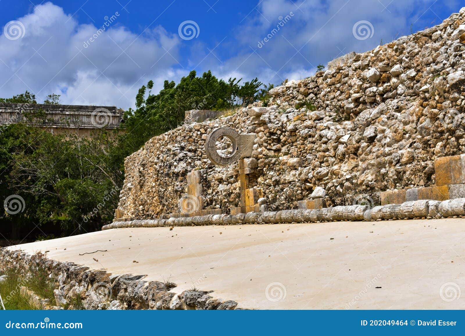 The Ball Playground on the Maya Site Uxmal Stock Photo - Image of ...
